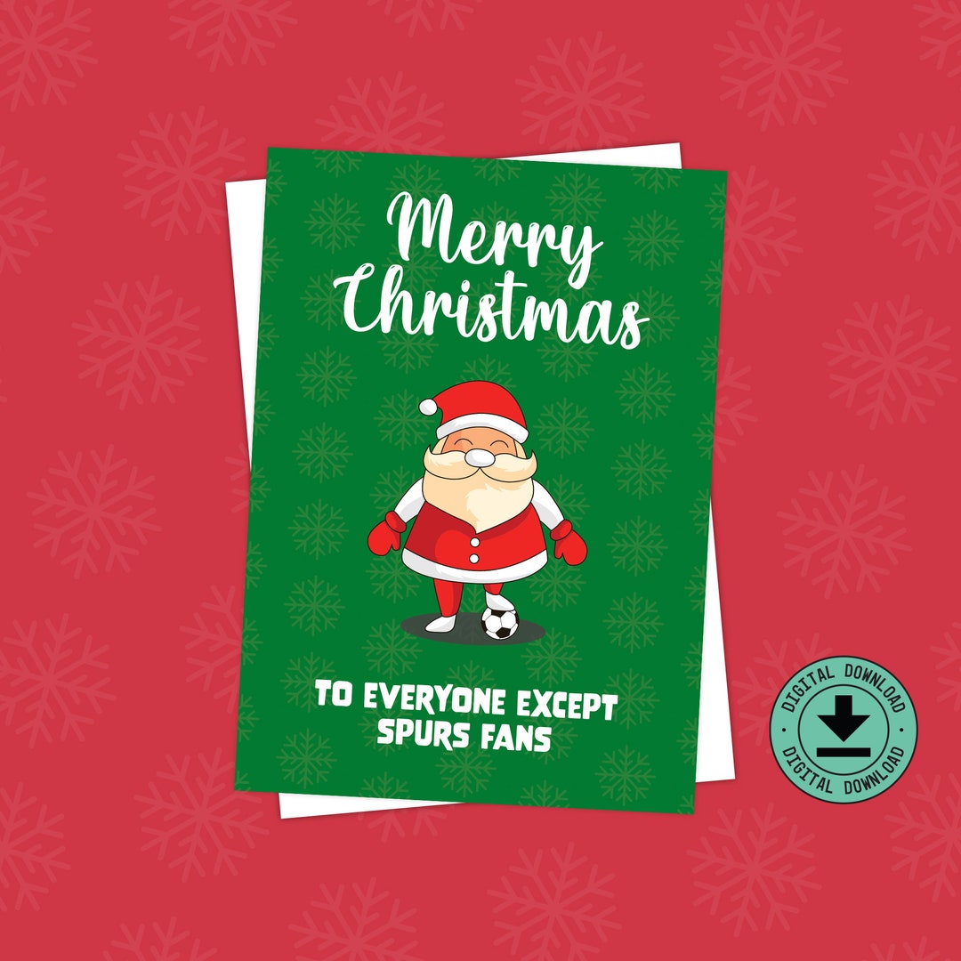 Arsenal PRINTABLE Christmas Card, Digital Download PDF&JPG Card ...