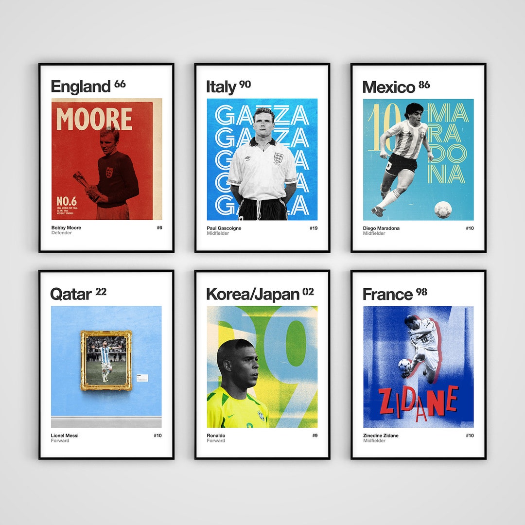 DIGITAL DOWNLOAD International Heroes Print, Football Heroes Print ...