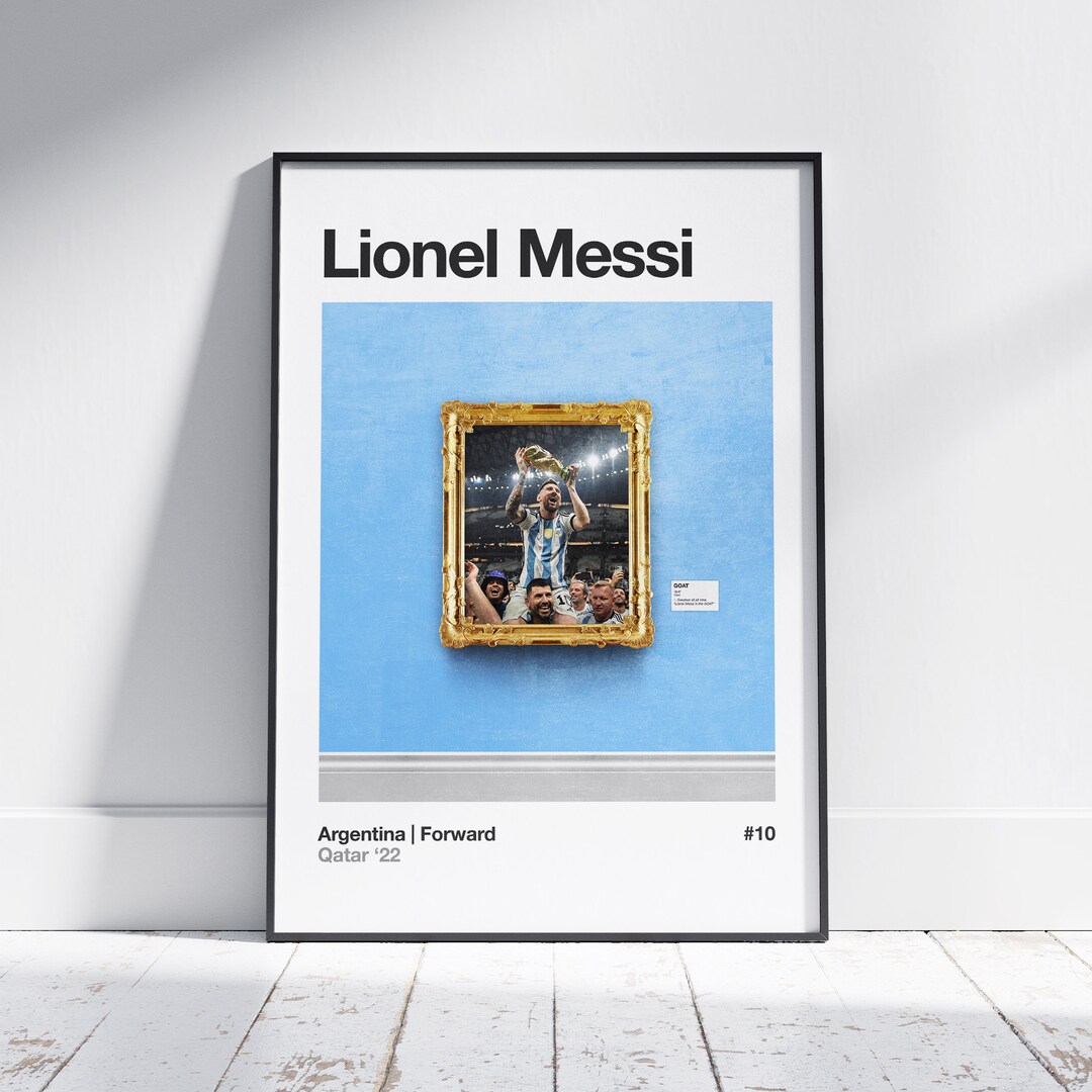 Lionel Messi World Cup Winning International Print, Lionel Messi Print ...