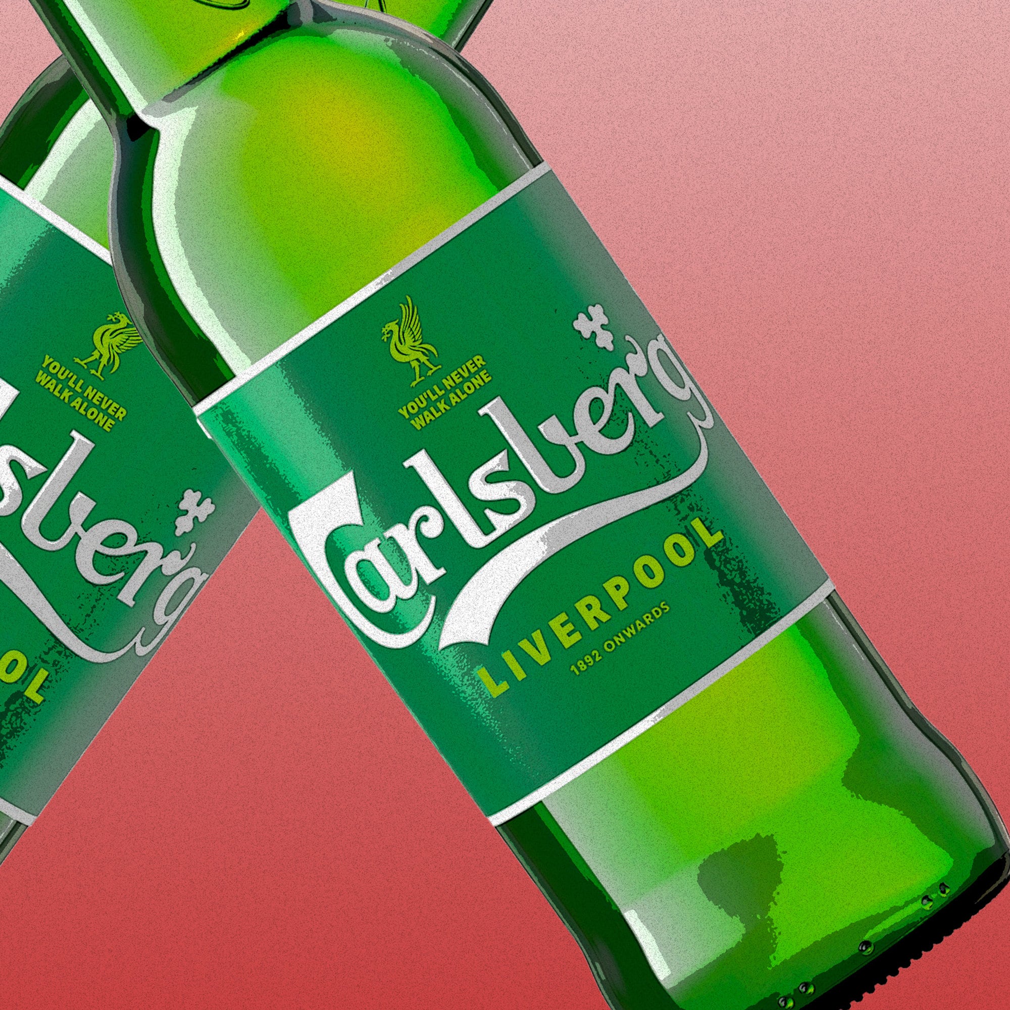 Carlsberg Liverpool FC Beer Poster, Liverpool Print, Liverpool Beer ...