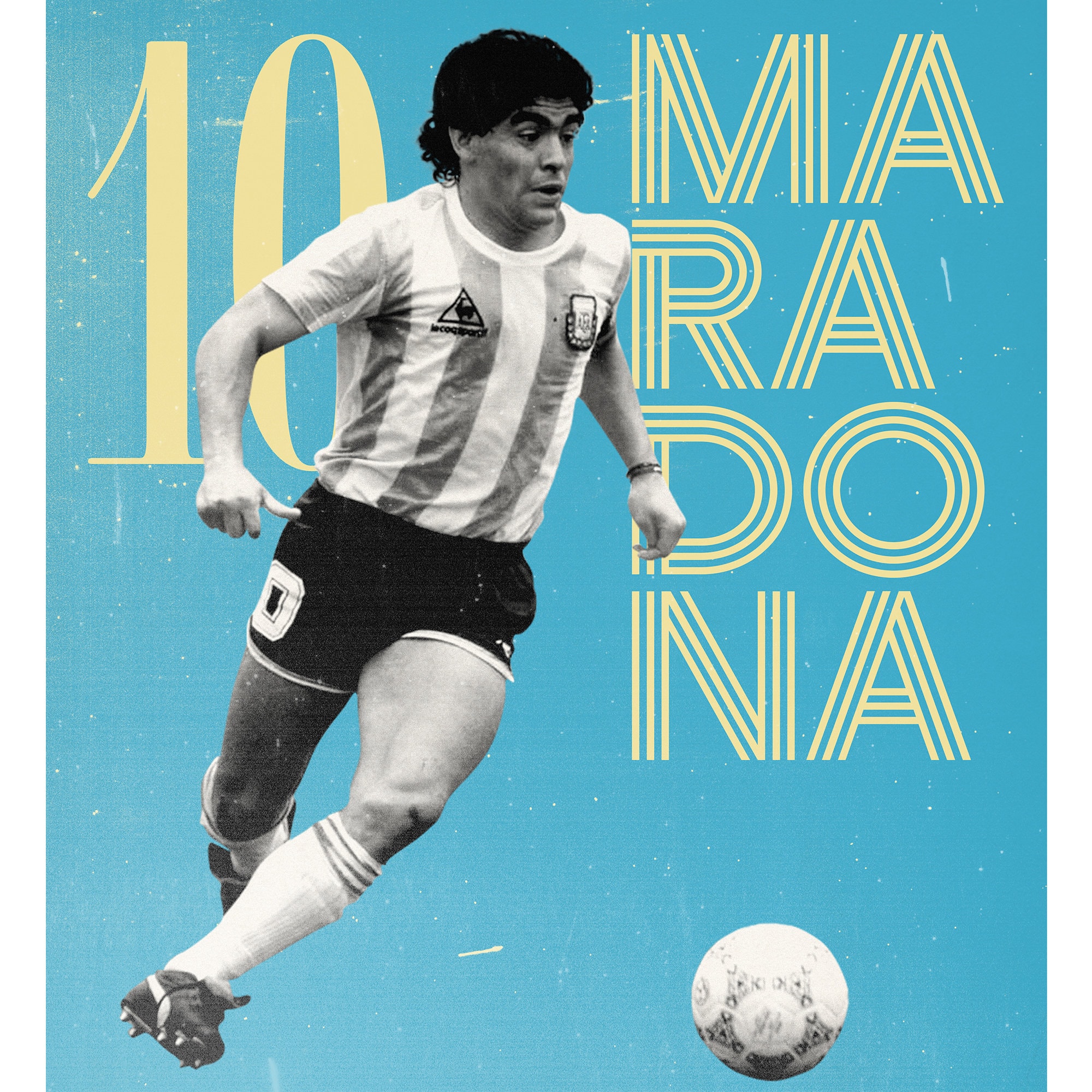 Diego Maradona Argentina International Hero Print, Diego Maradona Print ...