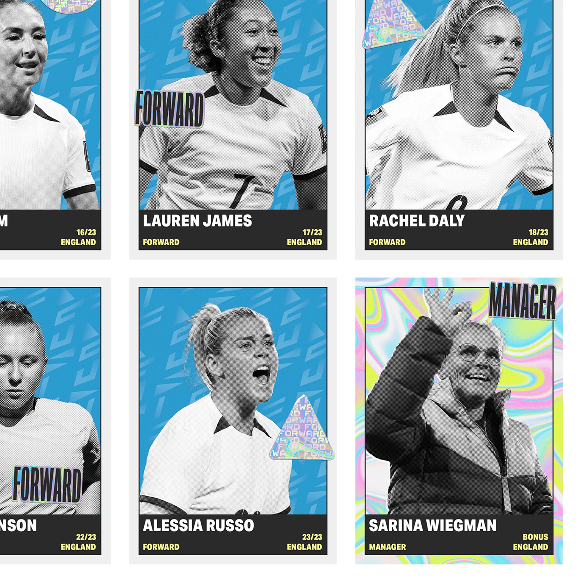 England Women's World Cup Football Sticker Print England - Etsy