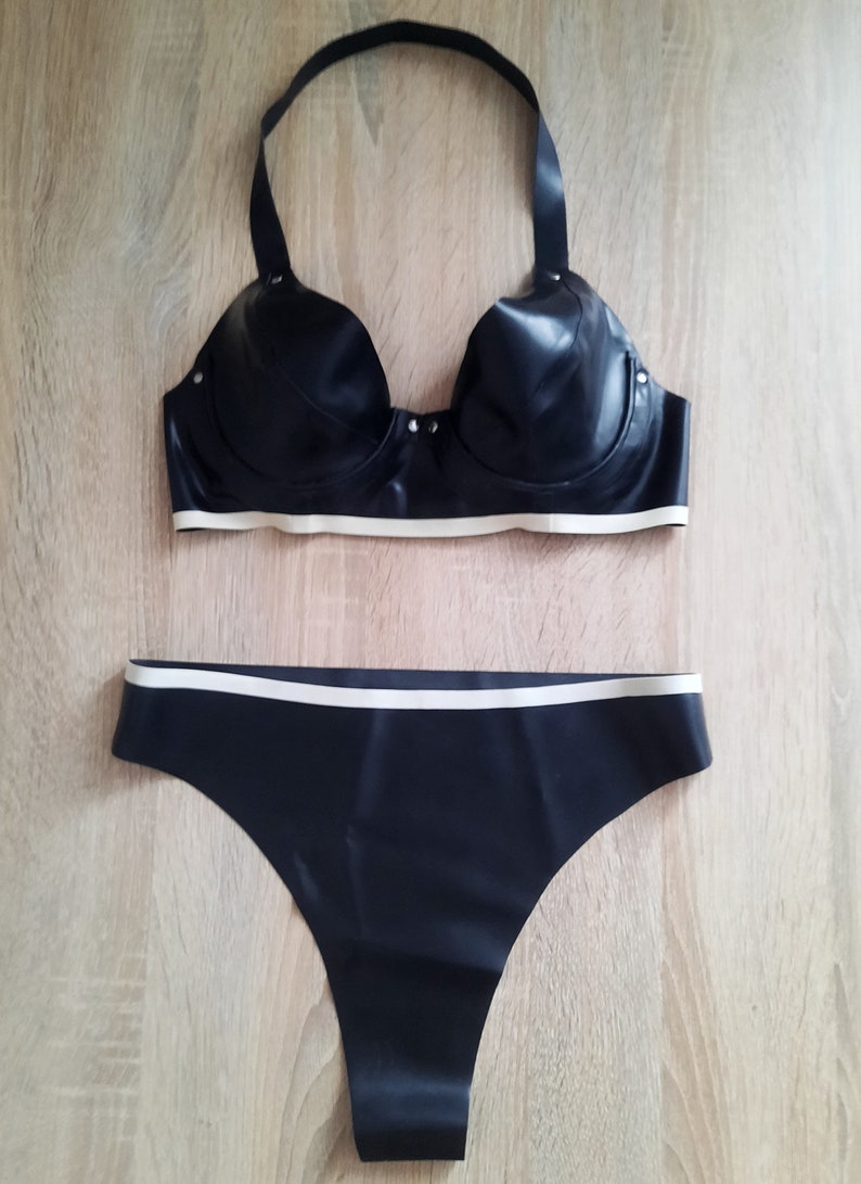 Latex Bra Latex Lingerie Latex Swimsuit Rubber Bra Etsy