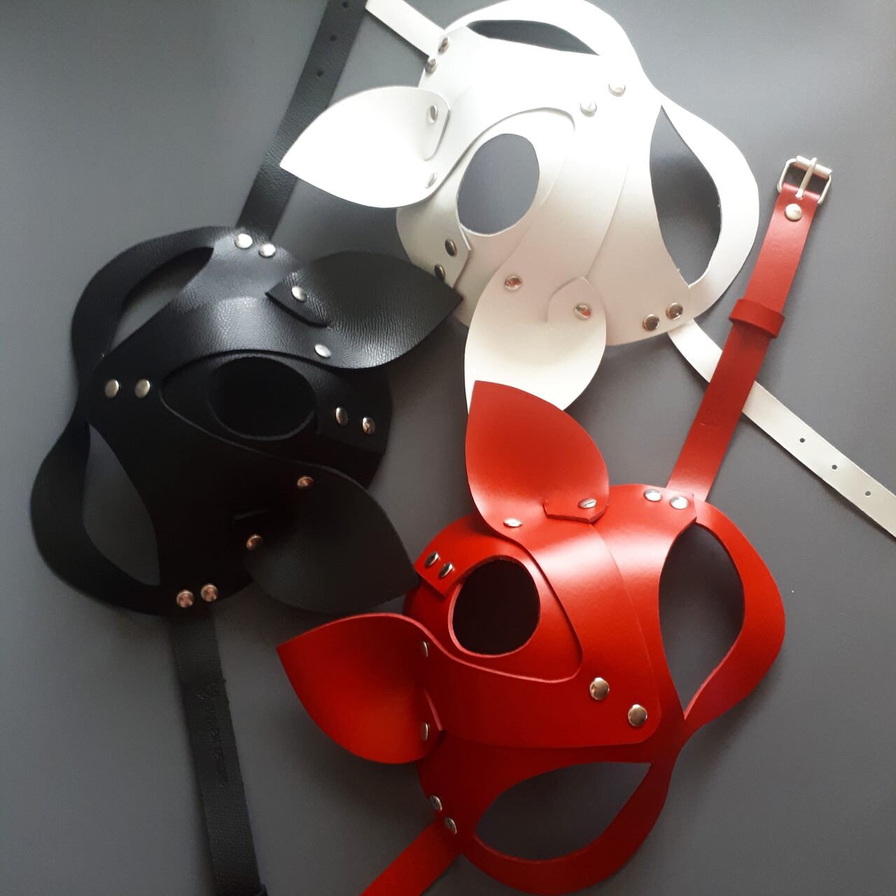 Petplay Mask, Leather Cat Mask, Bdsm Cat Mask, Cat Woman Mask ...