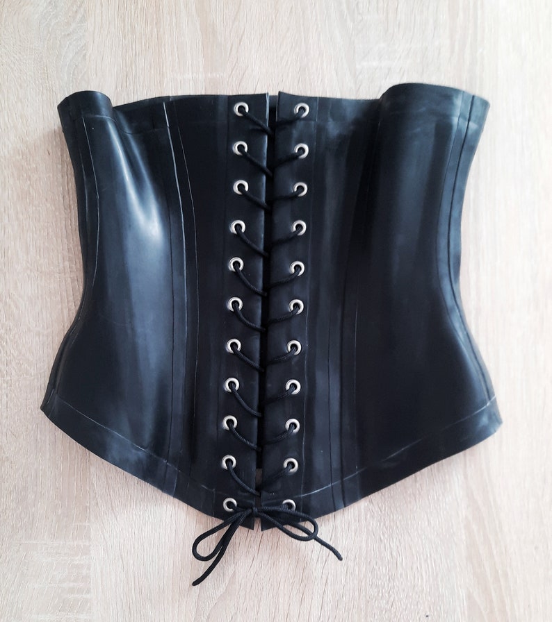 Latex Underbust Corset Rubber Corset Natural Latex Corset - Etsy