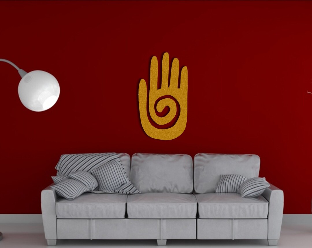 Healing Hand Protection Symbols Hopi Protection Symbols Metal Wall Art ...