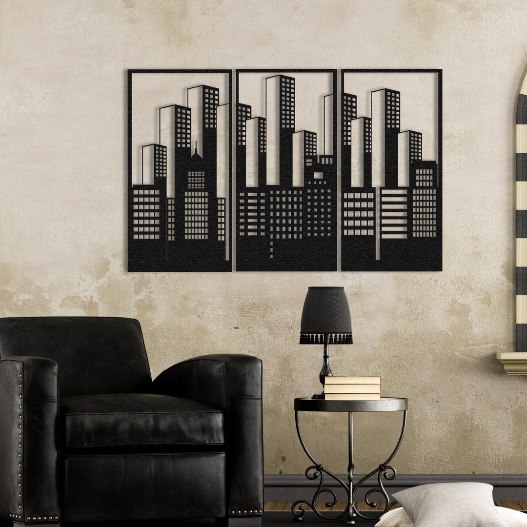 City Wall Decor, Custom City Sign, Custom City Skyline, Customized City ...