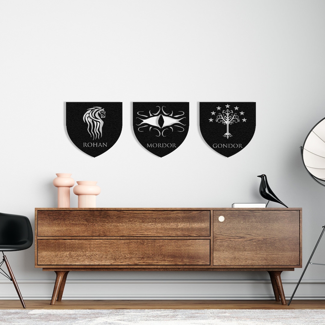 Lord of the Rings City Decors, Lotr City Crests and Flags, Gondor ...