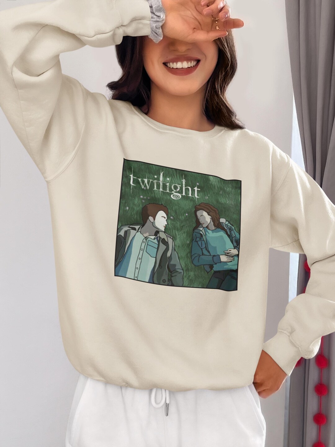 Twilight Edward & Bella Printed Sweatshirt,twilight Printed Sweatshirt ...