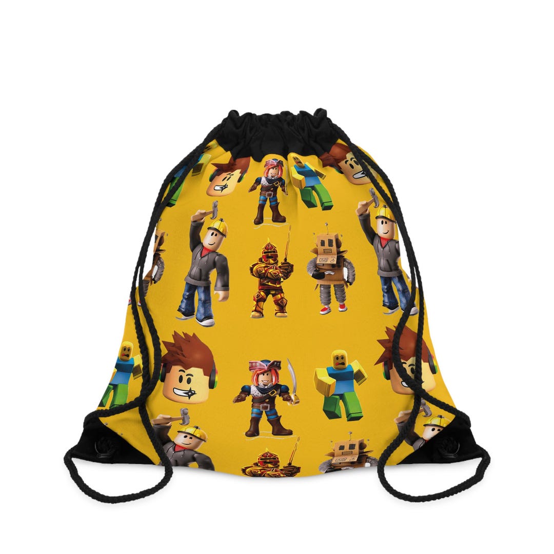Roblox Team Printed Kids Drawstring Bag,roblox Kids Bag,roblox Bag for ...