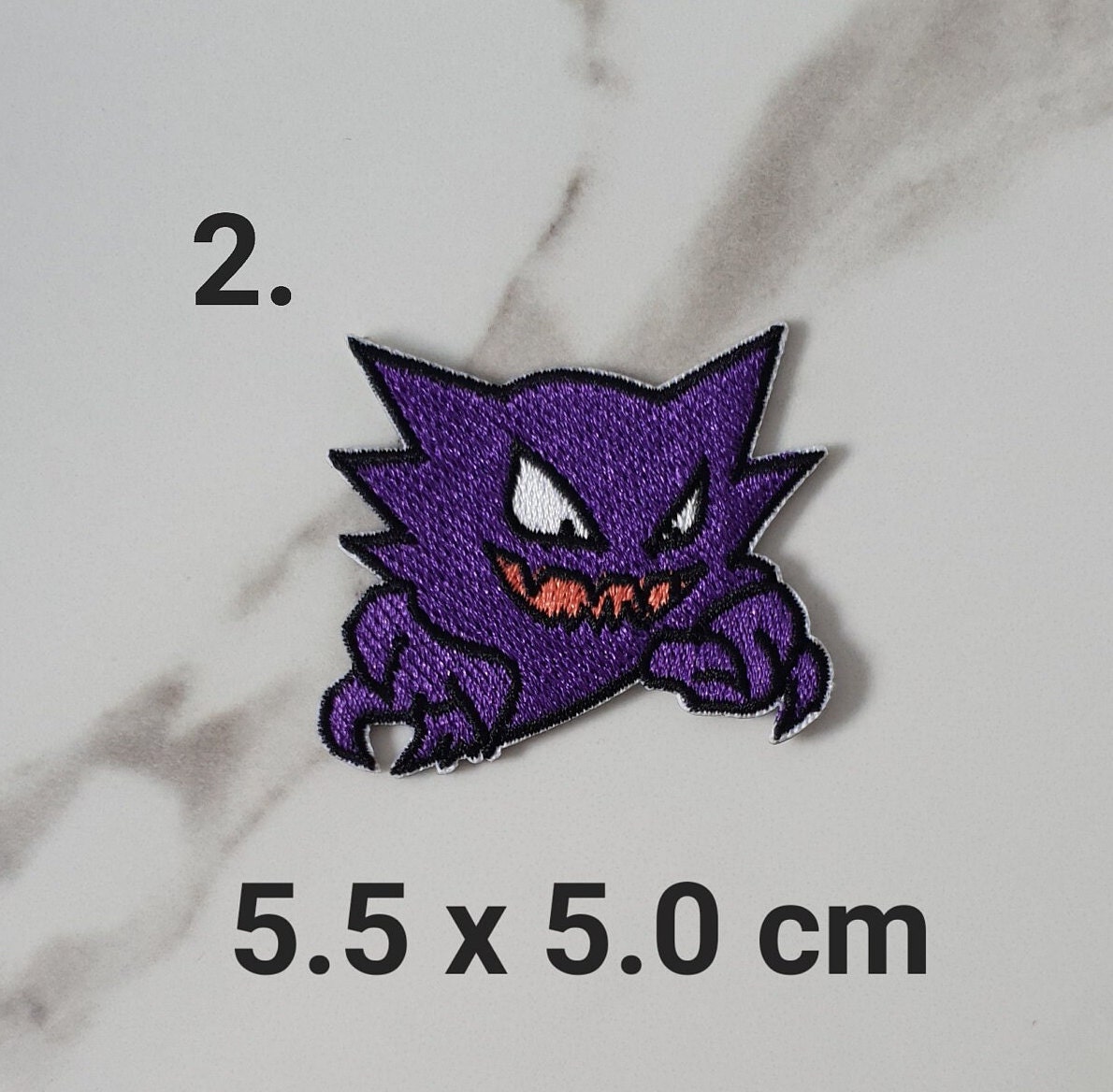 Cool Cute Ghost Pokemon Inspired Patches Embroidered Sew on / Iron on Gastly Haunter Gengar ...