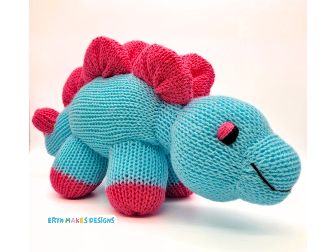 Stegosaurus Dinosaur 46/ 48 Pin Circular Knitting Machine PDF Pattern ...