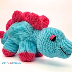 Stegosaurus Dinosaur 46/ 48 Pin Circular Knitting Machine PDF Pattern ...