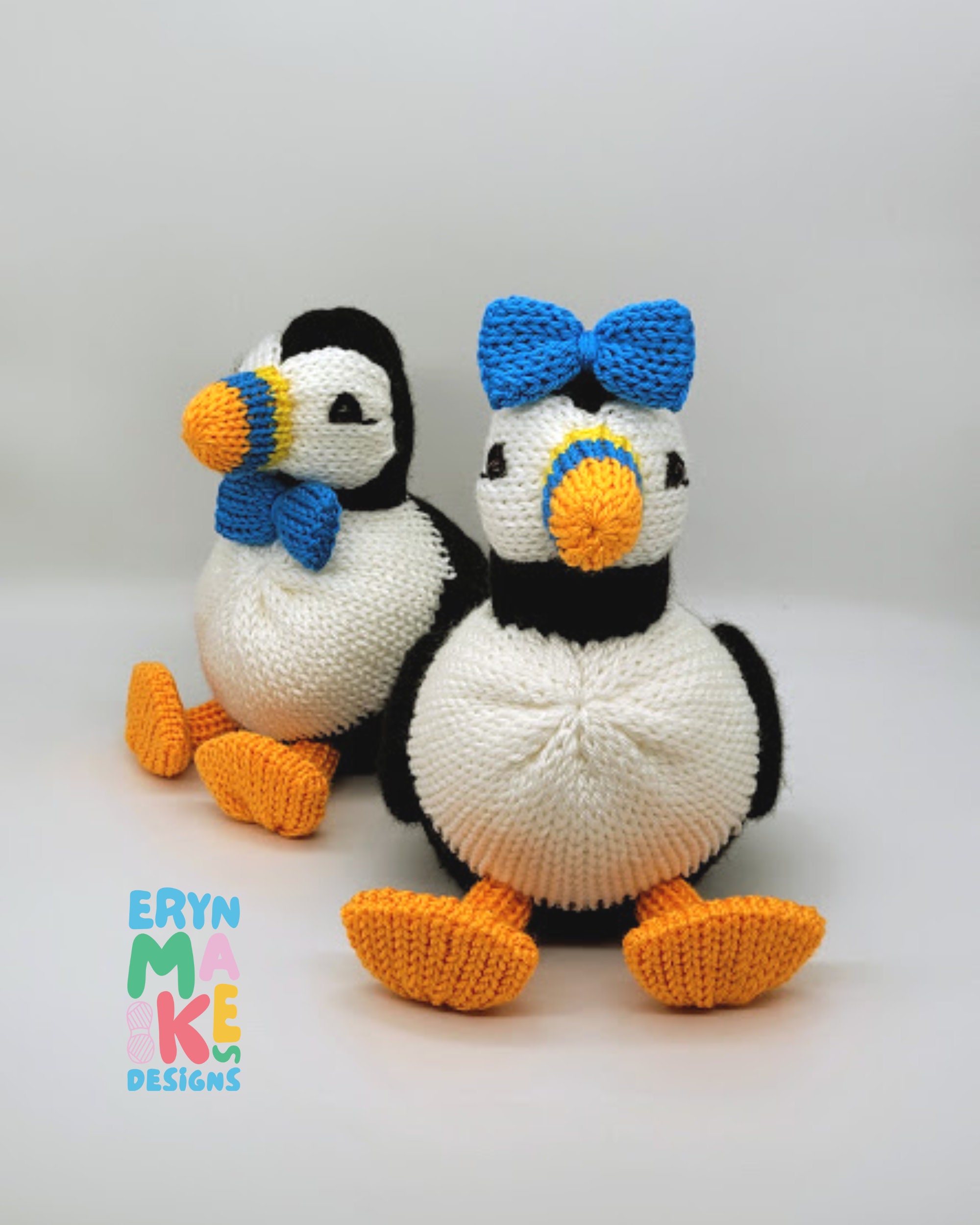 Pip the Puffin Circular Knitting Machine PDF Pattern - Etsy