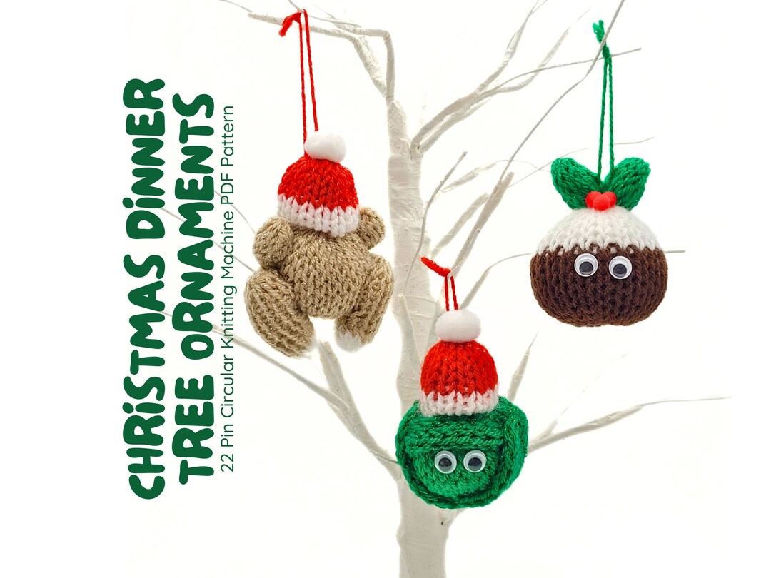 Christmas Dinner Tree Ornaments/decorations 22pin Circular Knitting ...