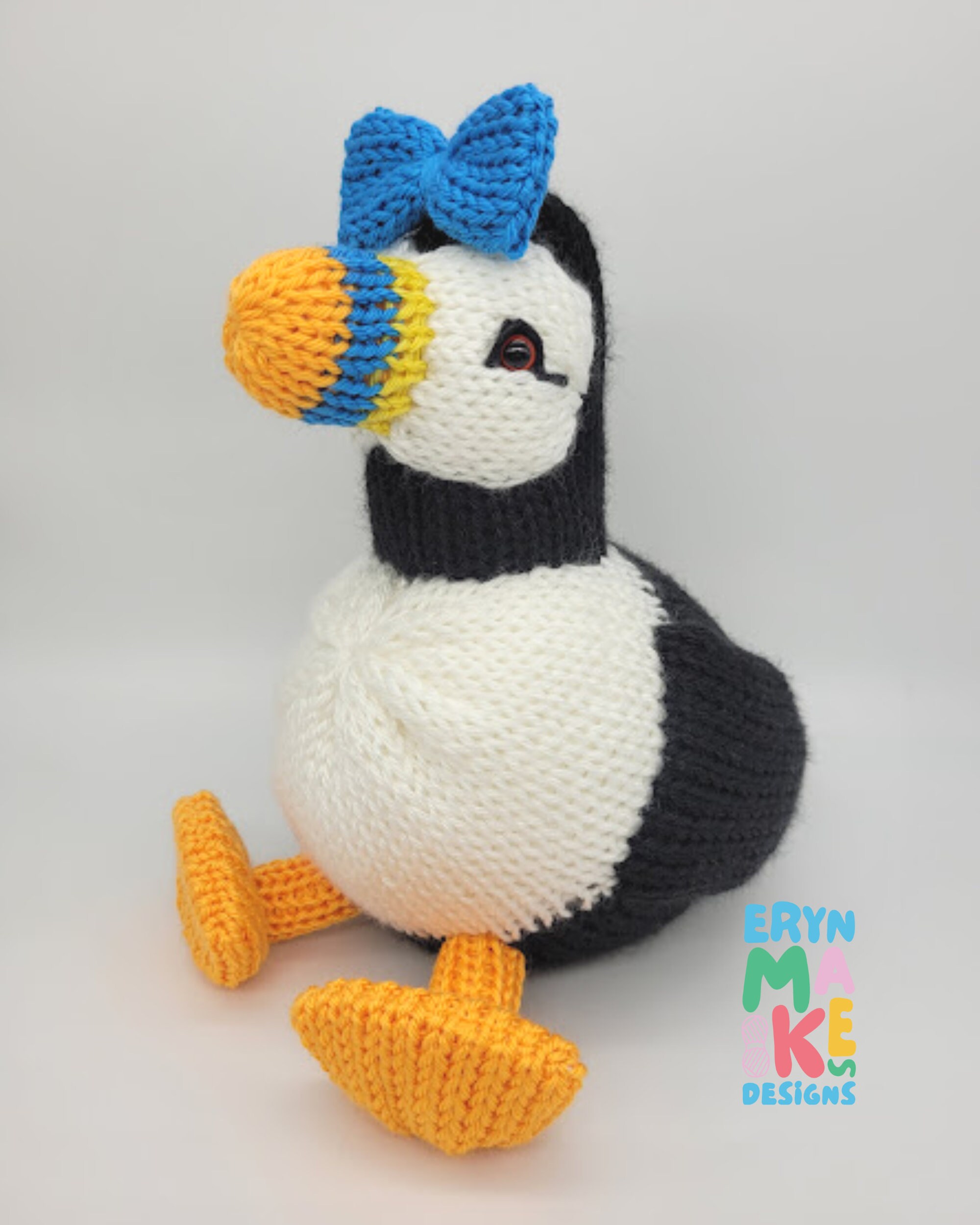 Pip the Puffin Circular Knitting Machine PDF Pattern - Etsy