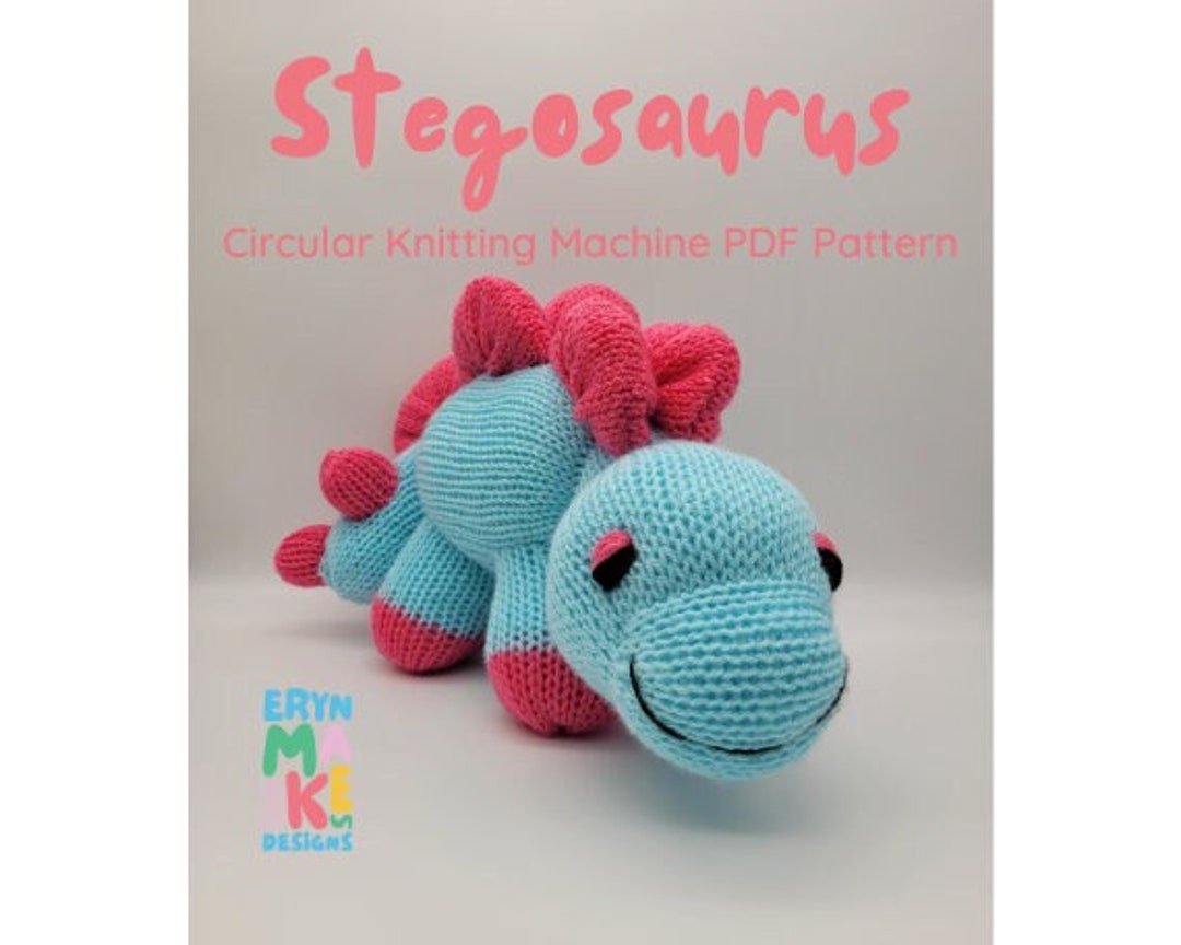 Stegosaurus 46 or 48 Pin Circular Knitting Machine PDF Pattern - Etsy