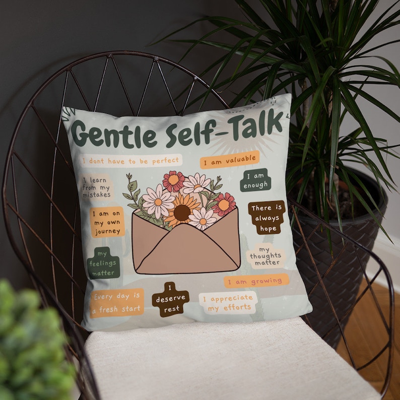 Positive Self-talk Psychology Pillow Therapist Room Cushion - Etsy