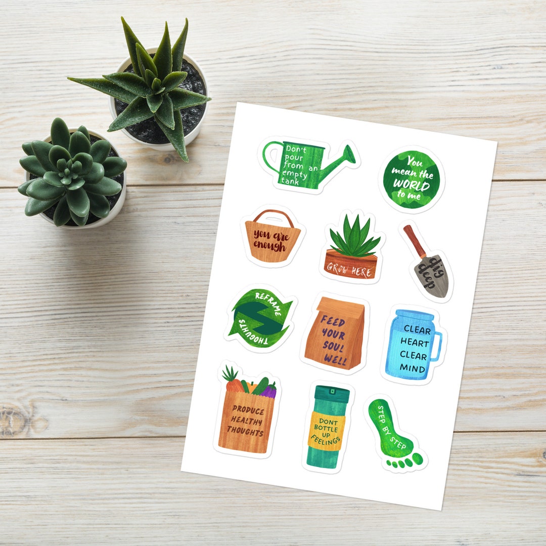 Gardeners Mental Health Stickers, Rewards for Children, Therapist ...