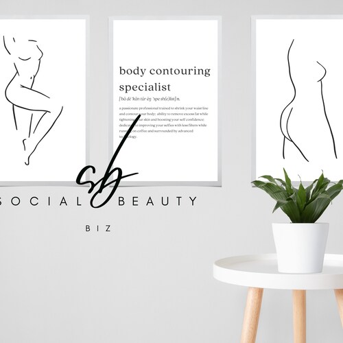 Body Sculpting Posters Digital File Beauty Body Contouring - Etsy