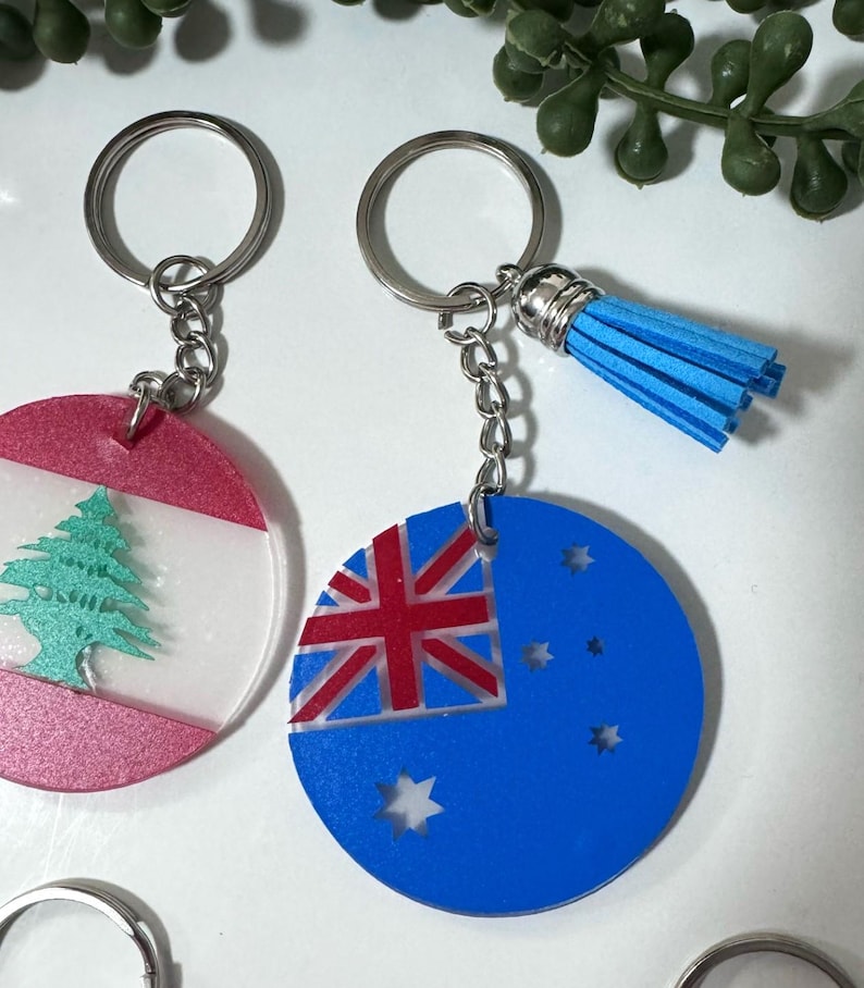 Acrylic World Flag Keyrings – Travel Gifts, Souvenirs & Custom ...