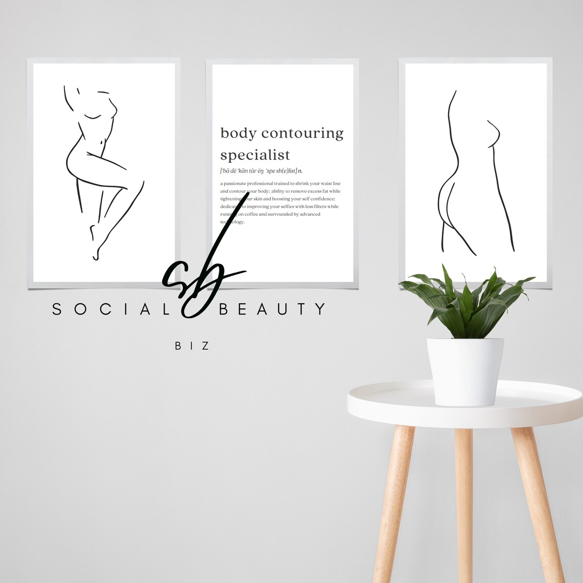 Body Sculpting Posters Digital File Beauty Body Contouring - Etsy Australia