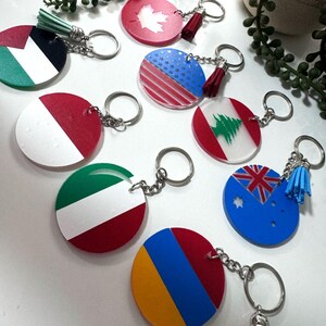 Acrylic World Flag Keyrings – Travel Gifts, Souvenirs & Custom ...