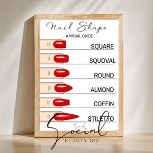 Nail Shape A Visual Guide | PDF File | Digital Print Download ...