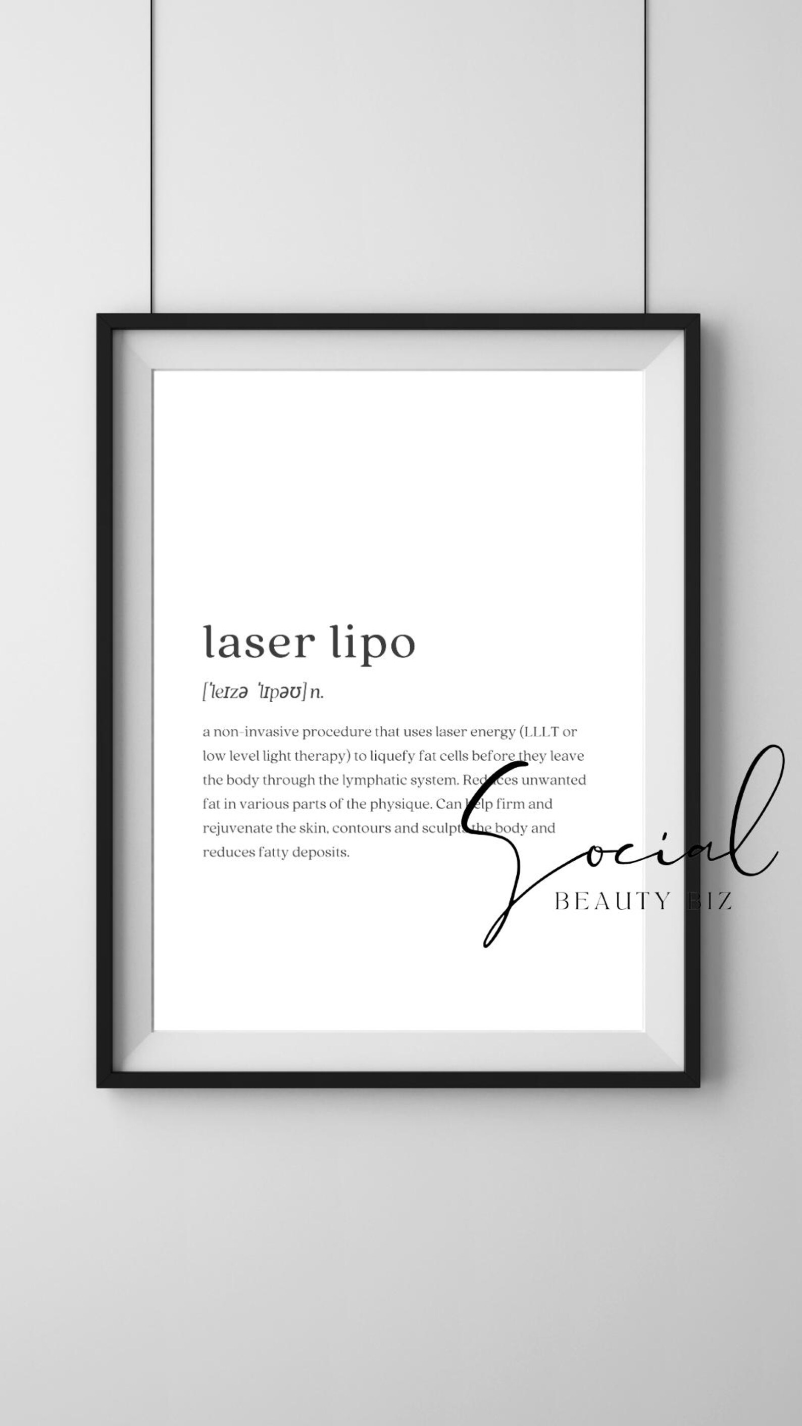 Laser Lipo Definition Art Print | Body Sculpting Decor (digital ...