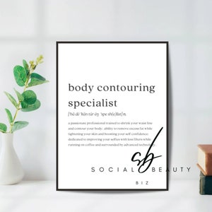 Body Sculpting Poster, Body Contouring, Ultrasonic Fat Cavitation, Body ...
