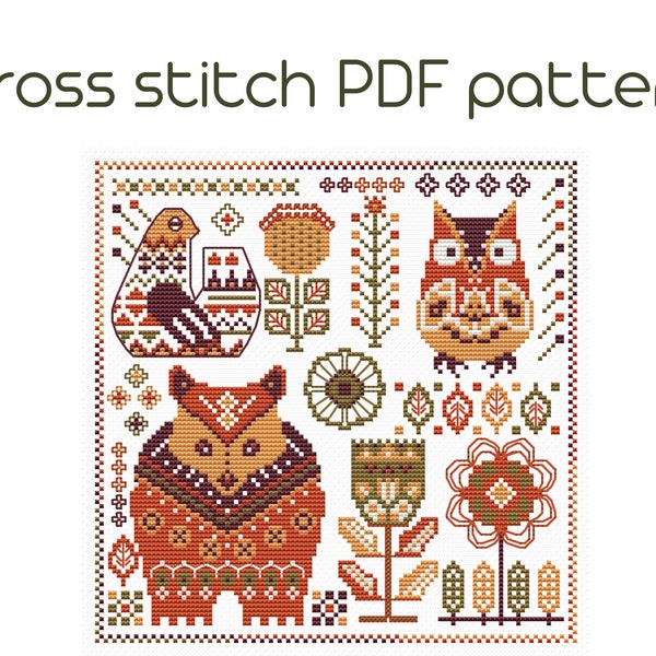 The Primitive Hare Cross Stitch - Etsy