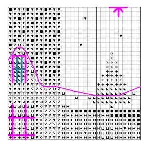 Merry Christmas Cross Stitch Pattern PDF - Santa Over Village, Holiday ...