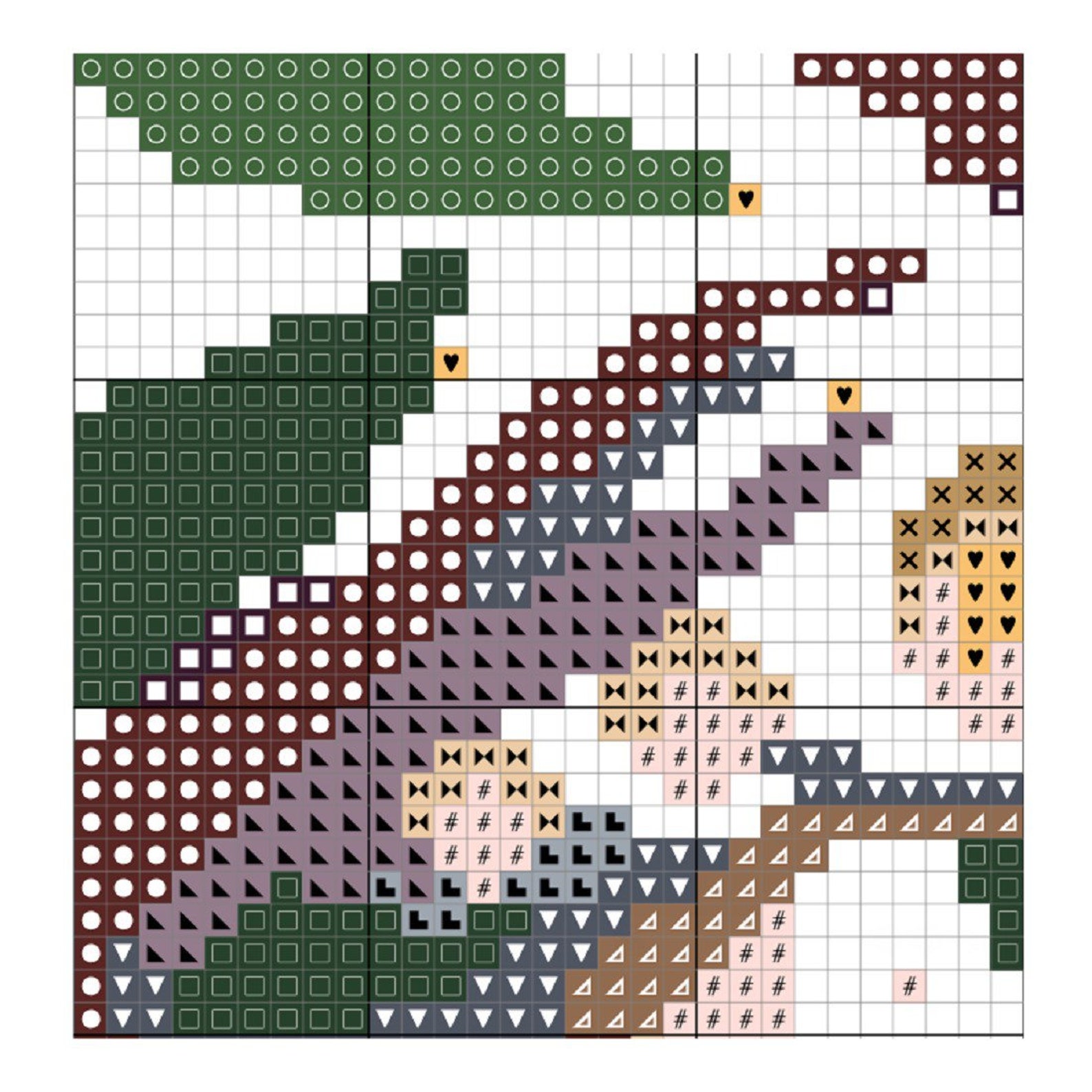 Fairytale Glowing House Cross Stitch Pattern PDF - Modern Magic House ...