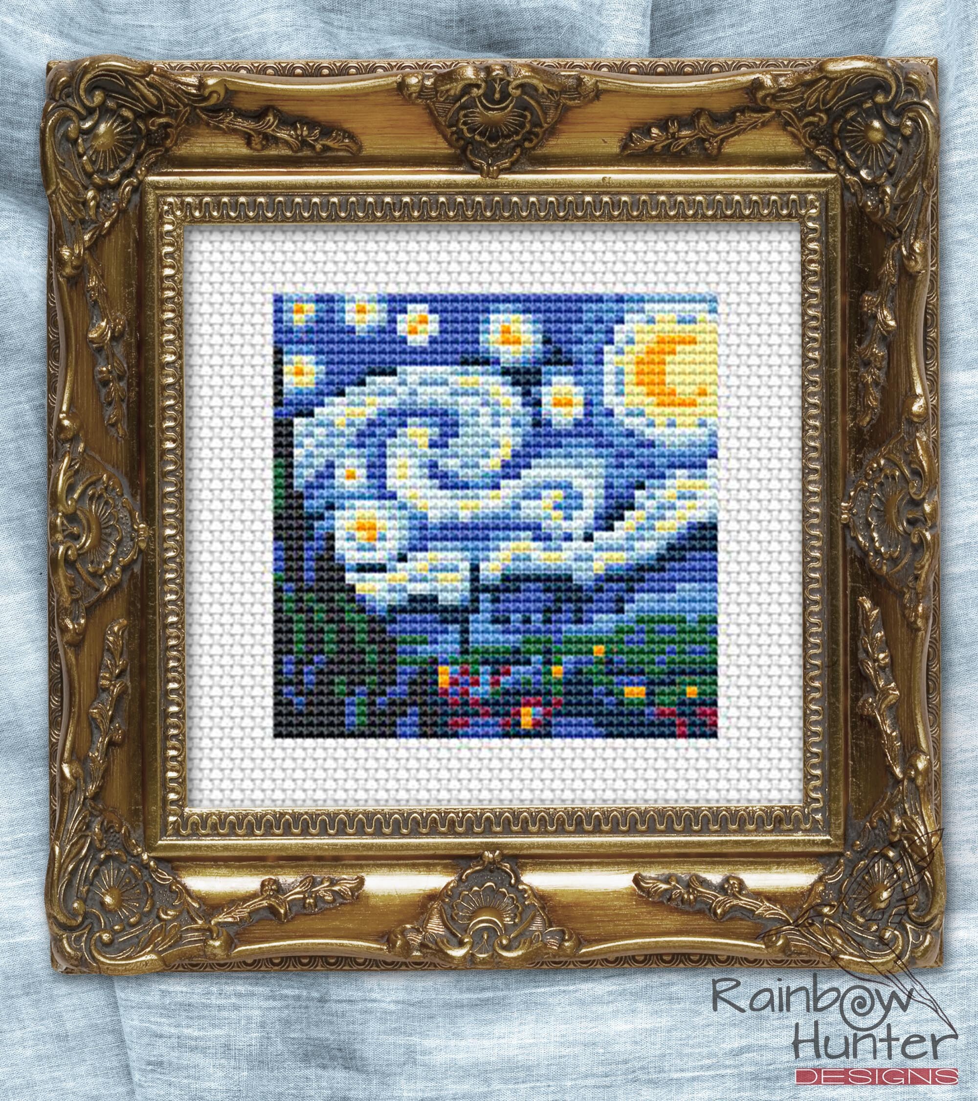 Masterpiece Tiny Cross Stith Mini Painting by Van Gogh Set of - Etsy