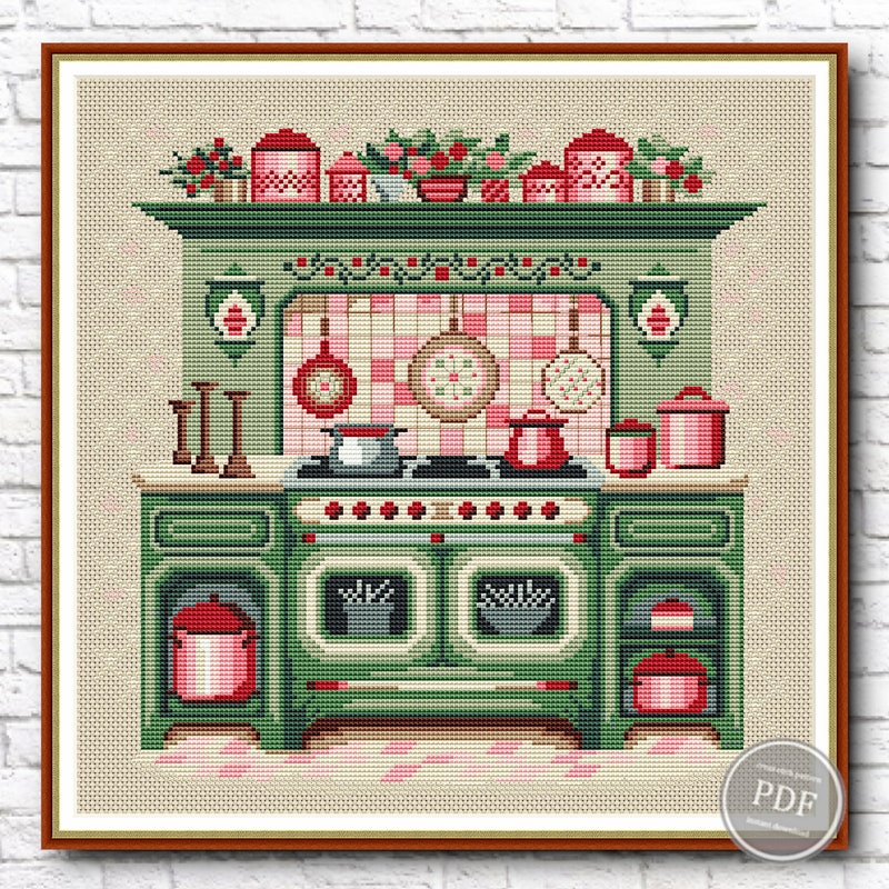Kitchen Cross Stitch - Etsy