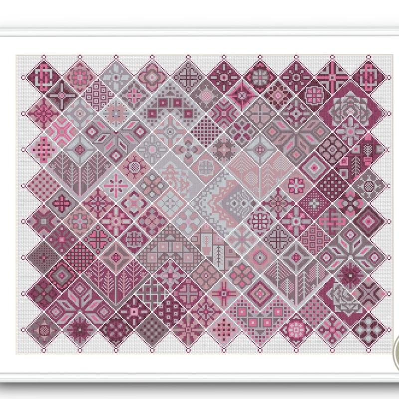 Dusty Rose Tiles - Etsy
