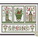 Cross Stitch Pattern Set 4 Seasons Triptych Spring Summer Autumn Winter ...