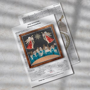 Nativity Scene Cross Stitch Pattern PDF Adoration of the Magi Christmas Cross Stitch Star of ...