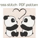 Panda Cross Stitch, Animal Cross Stitch Pattern, PDF Pattern ...