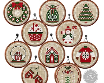 Sampler Autumn Village Pumpkins Cross Stitch Pattern - Etsy