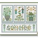 Cross Stitch Pattern Set 4 Seasons Triptych Spring Summer Autumn Winter ...