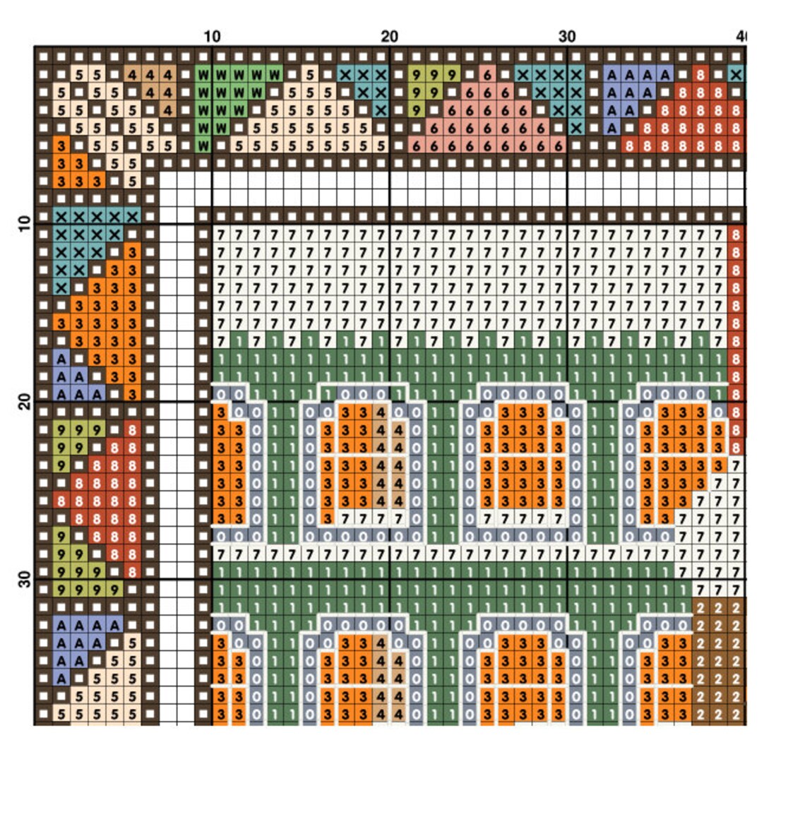 Patchwork Cross Stitch Pattern Dutch City Simple Embroidery - Etsy