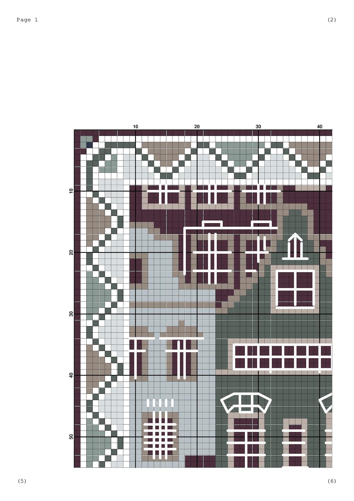 Patchwork Cross Stitch Pattern Dutch City Simple Embroidery - Etsy