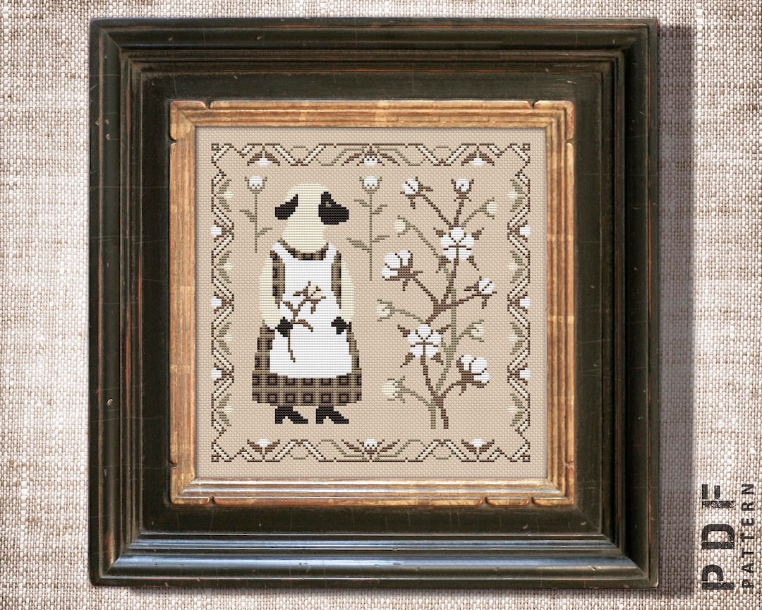 Sheep With Cotton Sampler Cross Stitch Sheep Cross Stitch Blooming ...