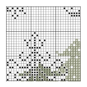 Santa Claus Christmas Cross Stitch Pattern – Winter Night Embroidery ...