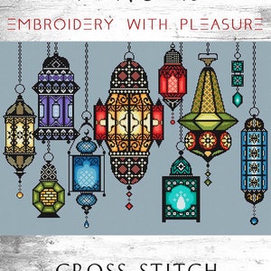 Moroccan Sampler Cross Stitch Pattern PDF, Arabic Cross Stitch Chart ...