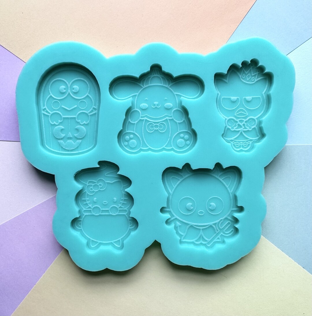Cute Friends Halloween Flats Palette Silicone Mold - Etsy