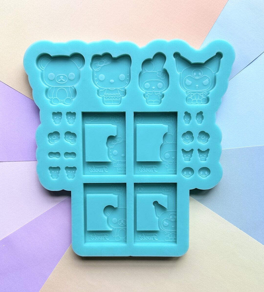 Cute Friends Shaker/flats Palette Silicone Mold - Etsy
