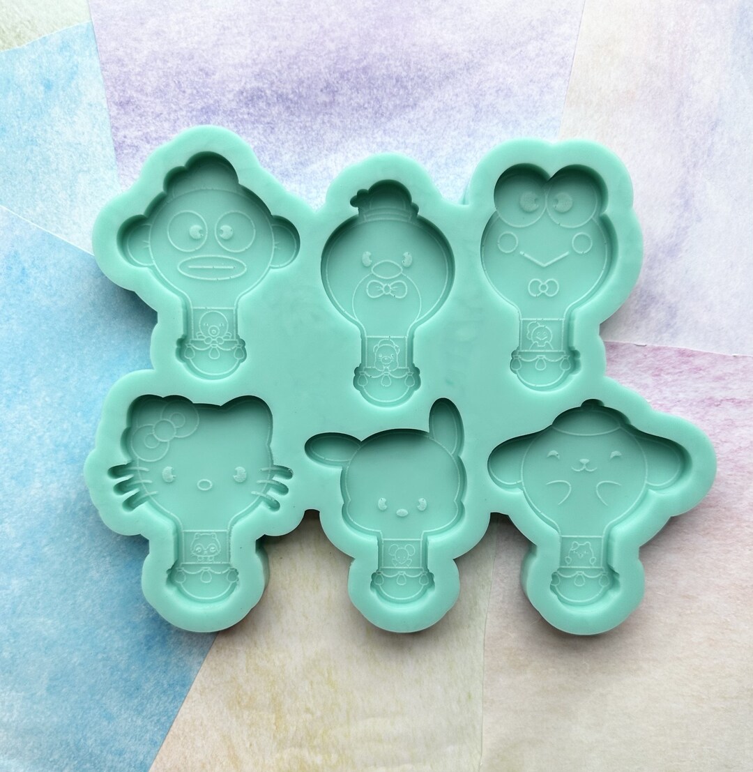 Cute Friends Balloon Flats Palette Silicone Mold - Etsy