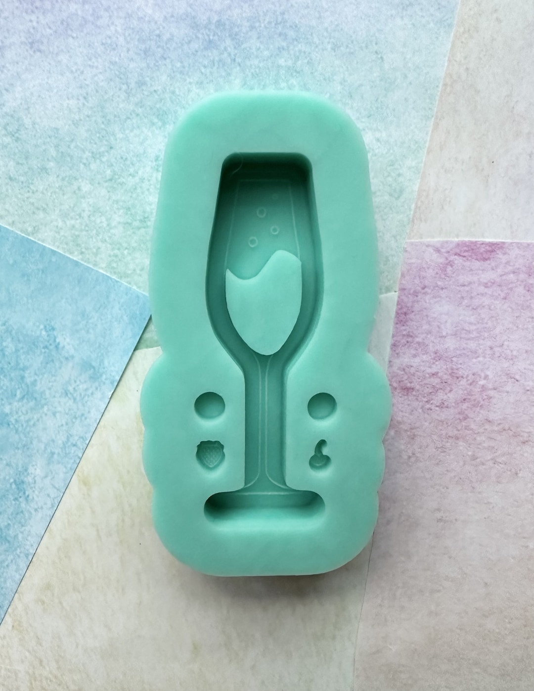 Champagne Glass Shaker Palette Silicone Mold - Etsy